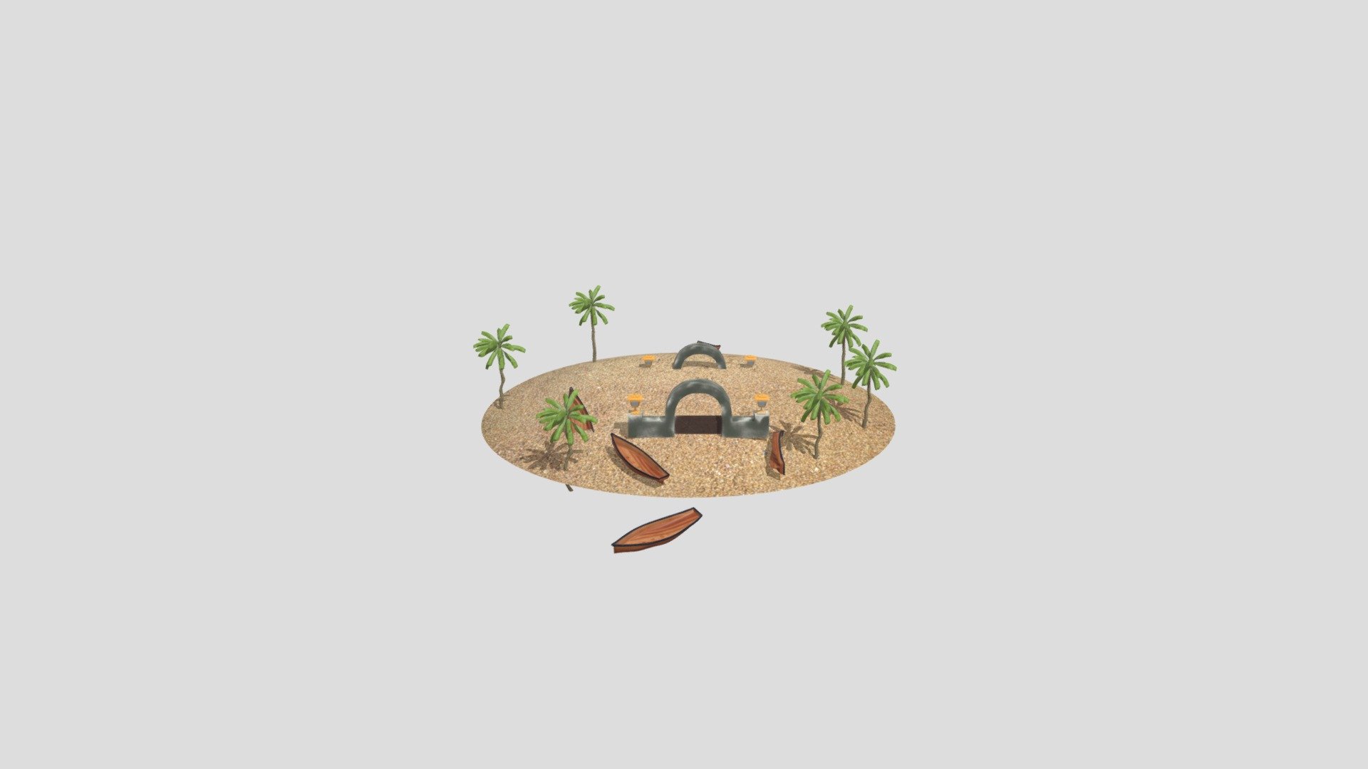 Island - 3D model by leonardomaranahosa [ed23ef6] - Sketchfab