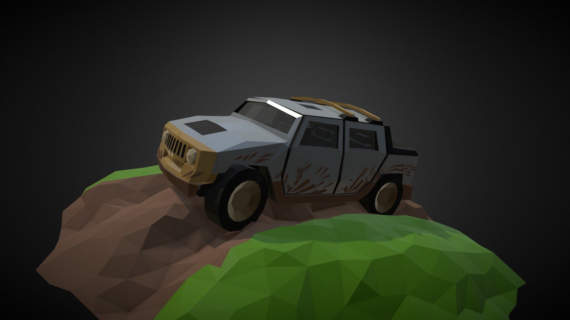 Low Poly Hummer H2 Pickup - 3D model by VitSh [ed268a8] - Sketchfab