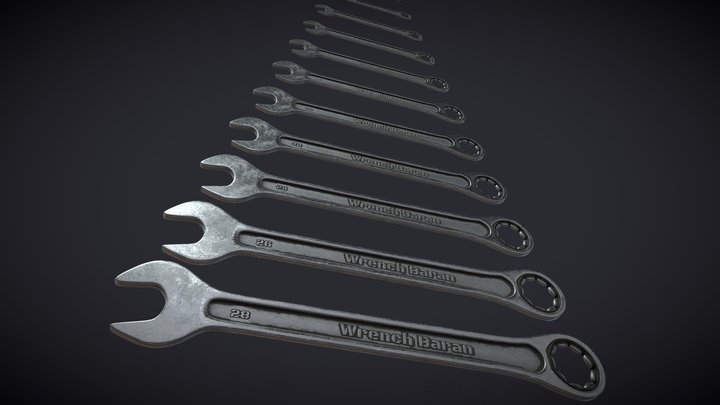 Wrench 3D models - Sketchfab