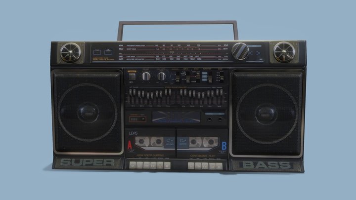 Boom-box 3D models - Sketchfab