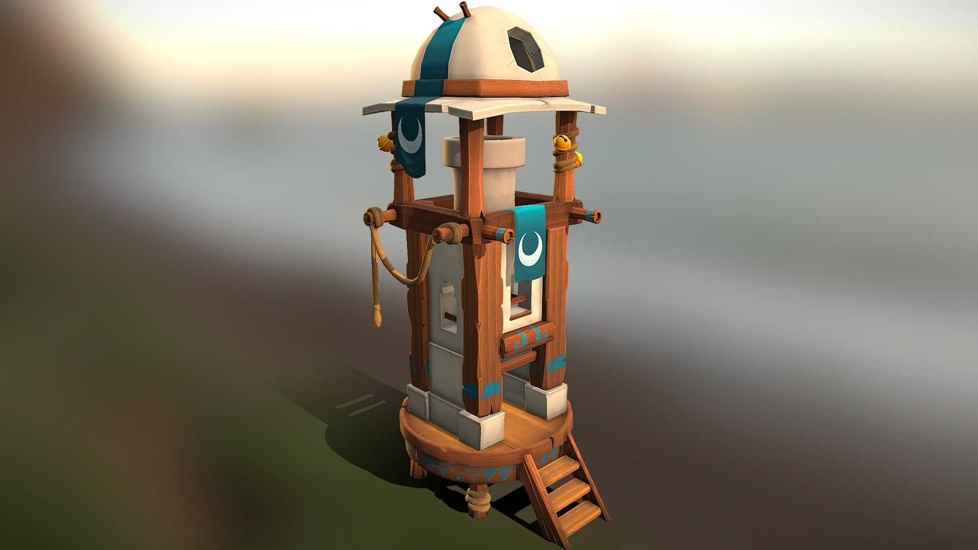 Stylized Tower - 3D model by Tira Pace (@tirapace1) [ed28fd0] - Sketchfab