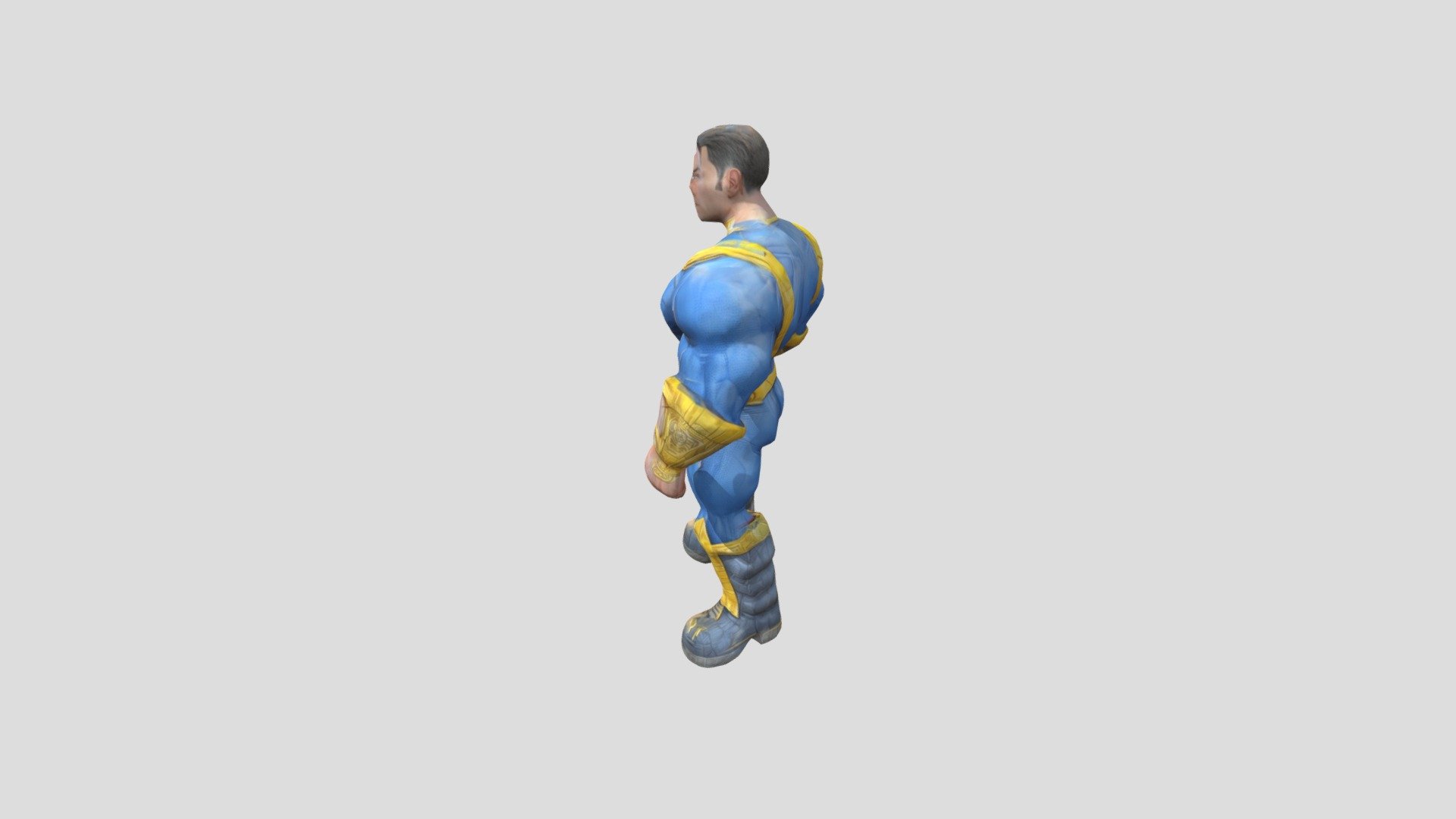 make_a_model_of_superhero_standing_straight_look - 3D model by 3D Model ...