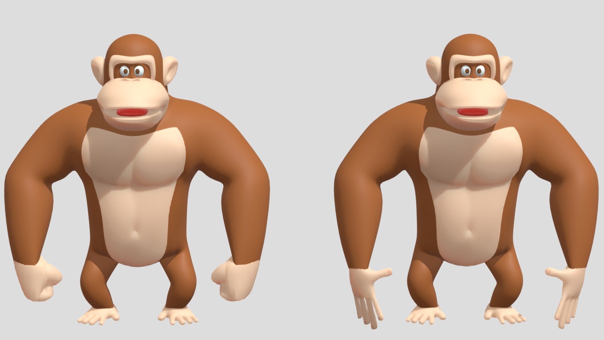 Donkey Kong Nintendo Basemesh - 3D model by Taste of Blender, Youtube ...