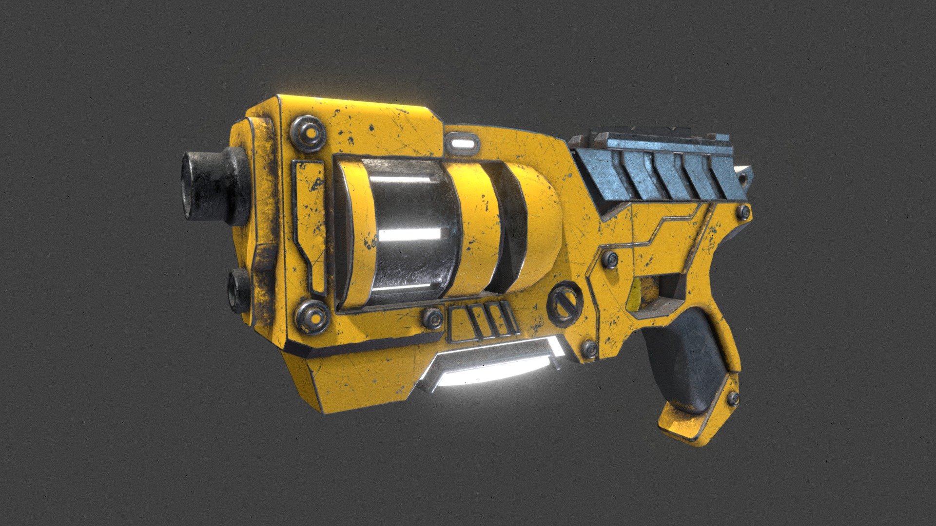 Sci-Fi Laser Gun 01 - 3D model by Kaelan (@KaelanL) [ed29e4d] - Sketchfab
