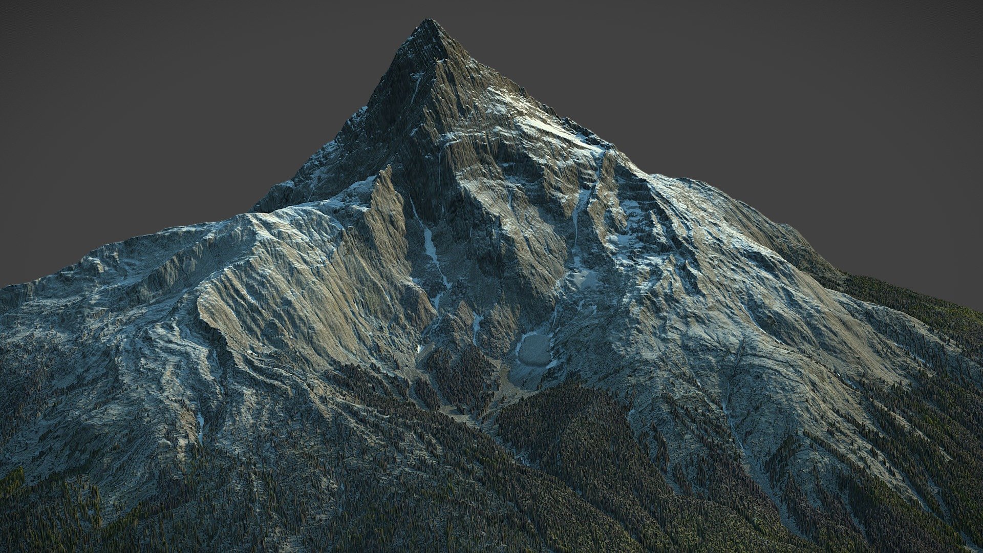 Granite Peak Mountain v2 - Buy Royalty Free 3D model by gamewarming [ed2b6de] - Sketchfab Store