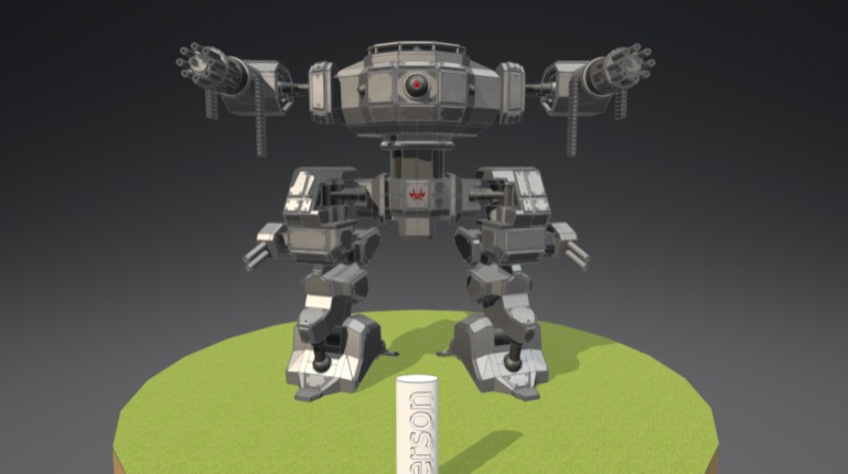 Piston-driven Miltary Mech - Download Free 3D model by Connor Holmes ...