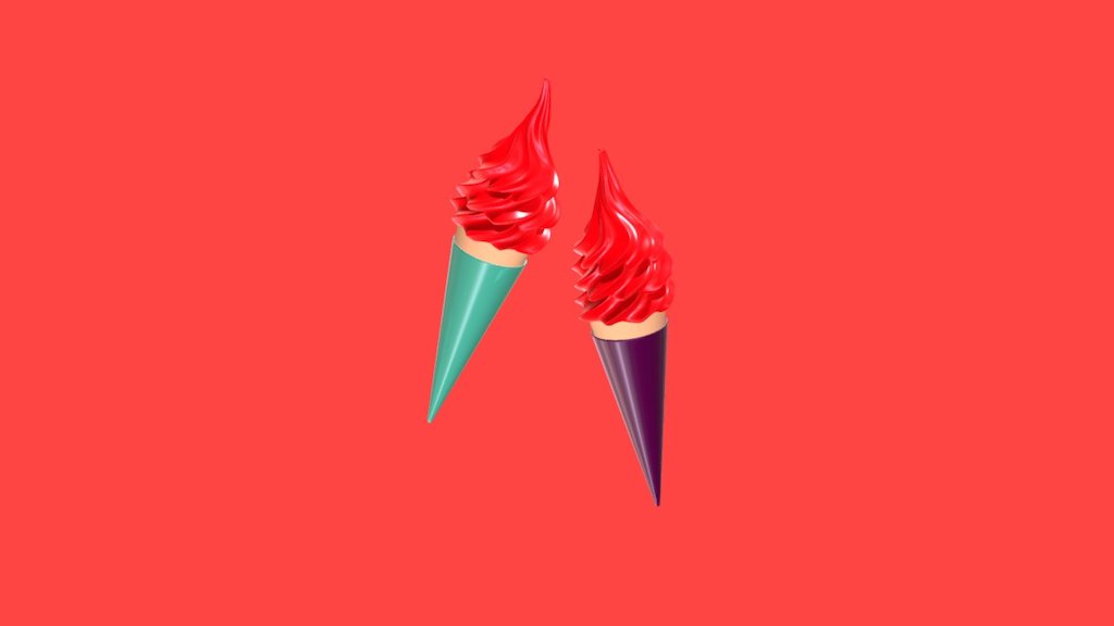 2 cones - 3D model by adrim [ed2d0df] - Sketchfab
