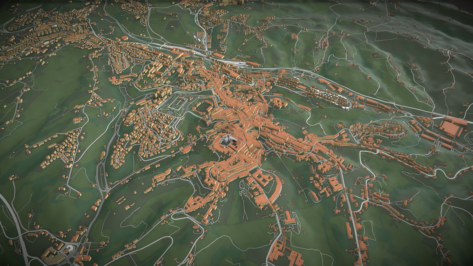 Siena Italy - city and urban - Buy Royalty Free 3D model by Jinda ...