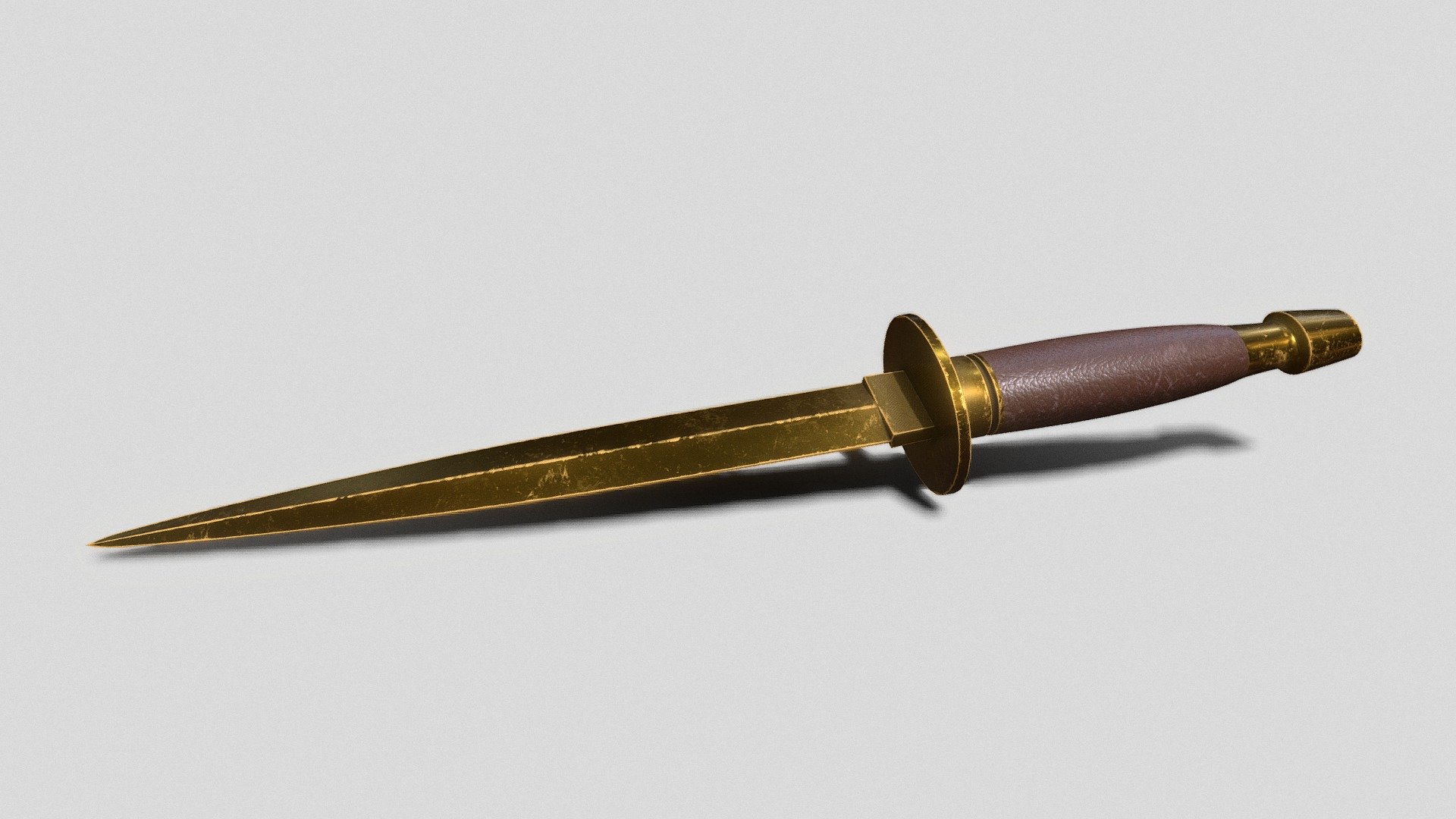 Golden Dagger 2 - Download Free 3D model by Elliott_Lowes [ed32dda ...