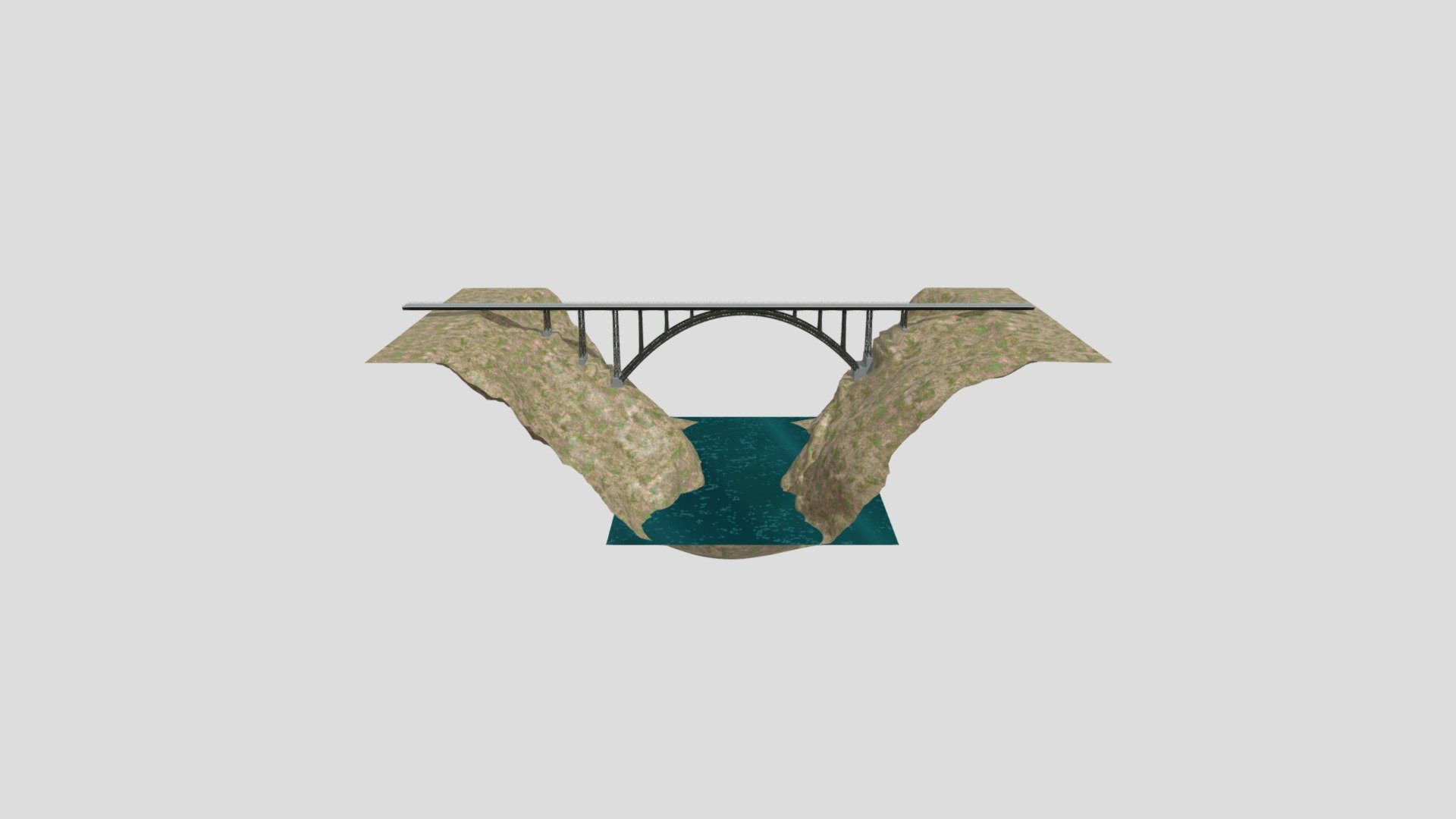 Chenab Bridge for sketchfeb - 3D model by AGN3dartist [ed32f0e] - Sketchfab