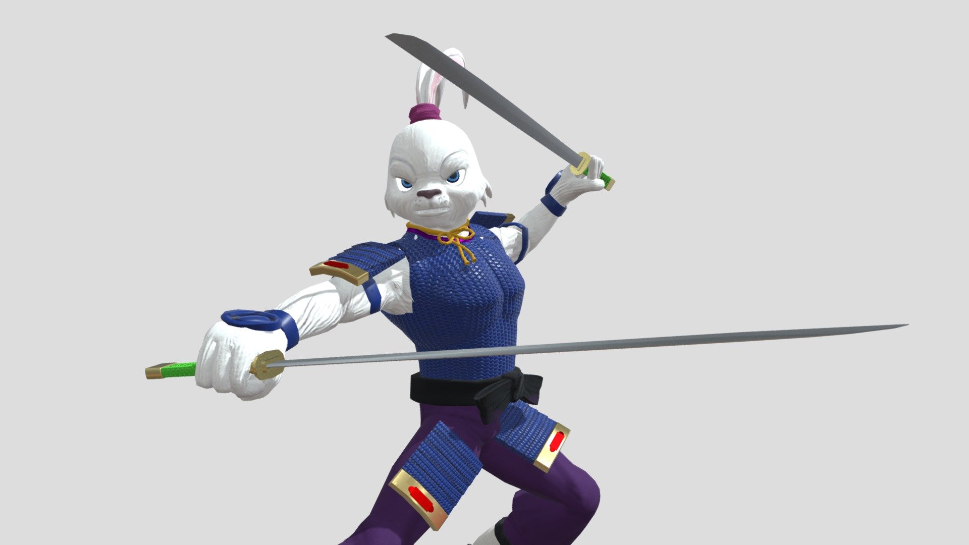 Miyamoto Usagi (Usagi Yojimbo) - Toy Design - 3D model by SamAlbro ...