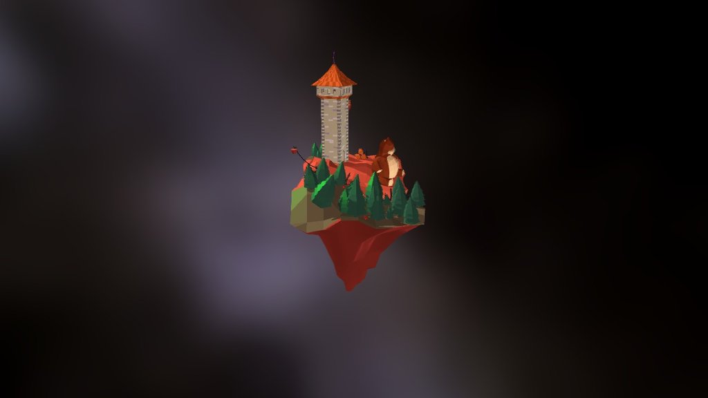 Illa LowPoly - 3D model by ajove [ed346ab] - Sketchfab