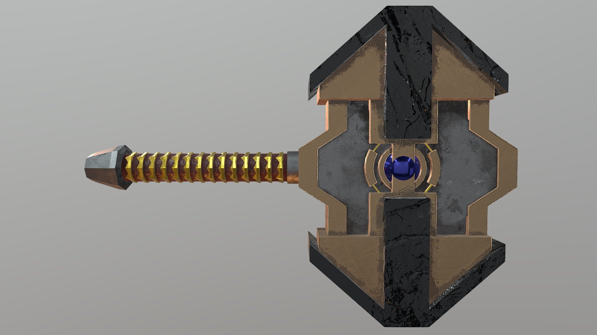 Dwarven Obsidian Mauler - Download Free 3D model by KodaWowo [ed3636e ...