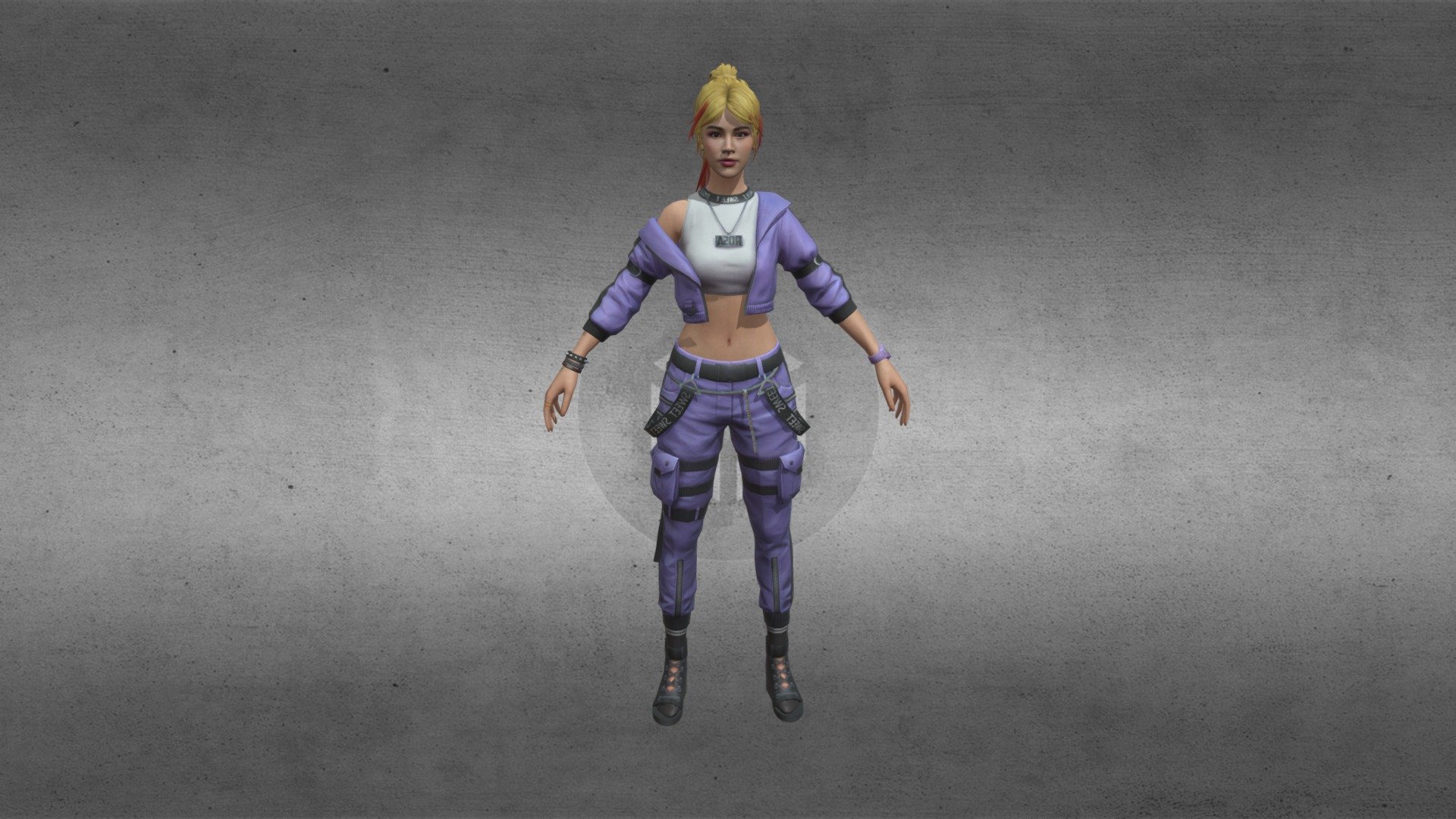 freefire new female 3d model by pace gaming - Download Free 3D model by ...
