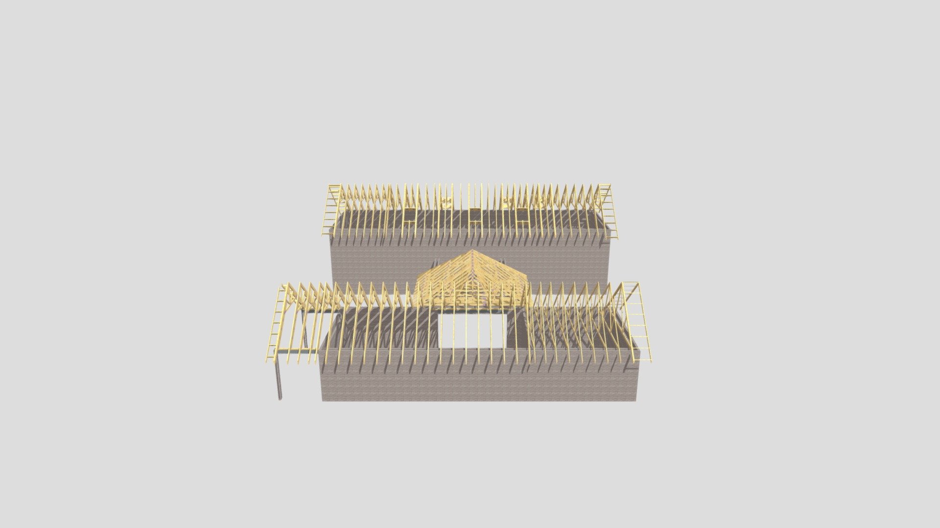 Spillane Raised_tie_truss_roof_option REV C - Download Free 3D model by ...