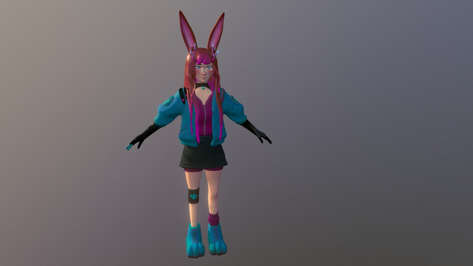 Bunny Girl - 3D model by serpentberries [ed393e5] - Sketchfab