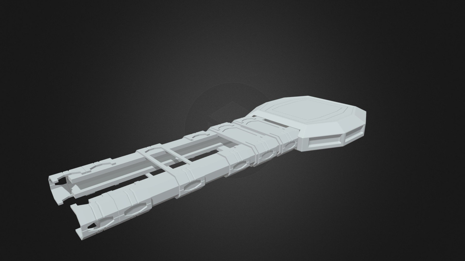 Low Poly Rail Gun - 3D model by RBG_illustrations [ed39edd] - Sketchfab