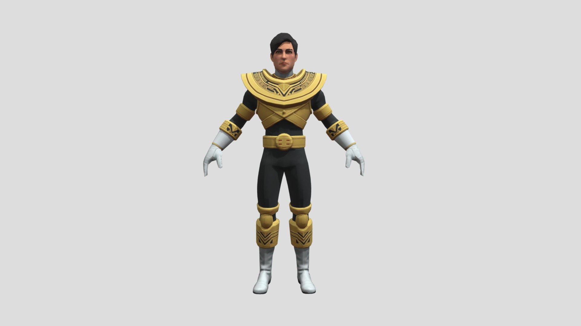 Trey Gold Zeo Ranger - Power Rangers - Download Free 3D model by ...