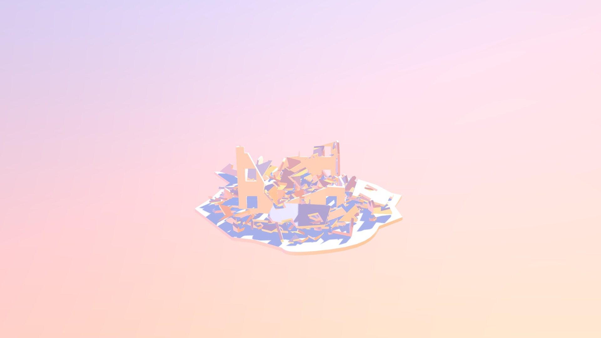 Destroyed Building W Rubble - 3D model by Isaac25 [ed3bf59] - Sketchfab