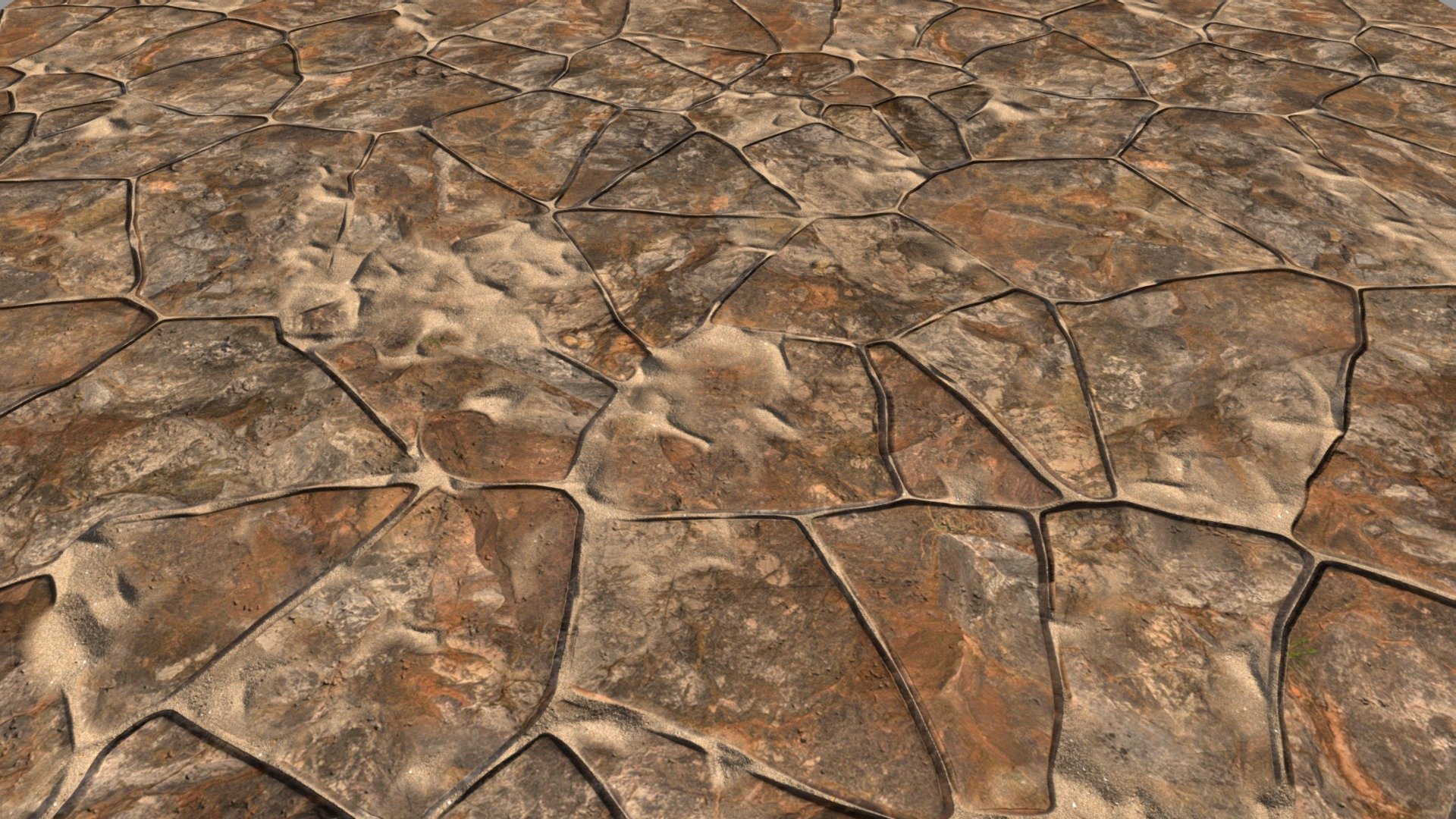 Stone slabs - PBR material - 3D model by Foto Retina (@ferret) [ed3c86c ...