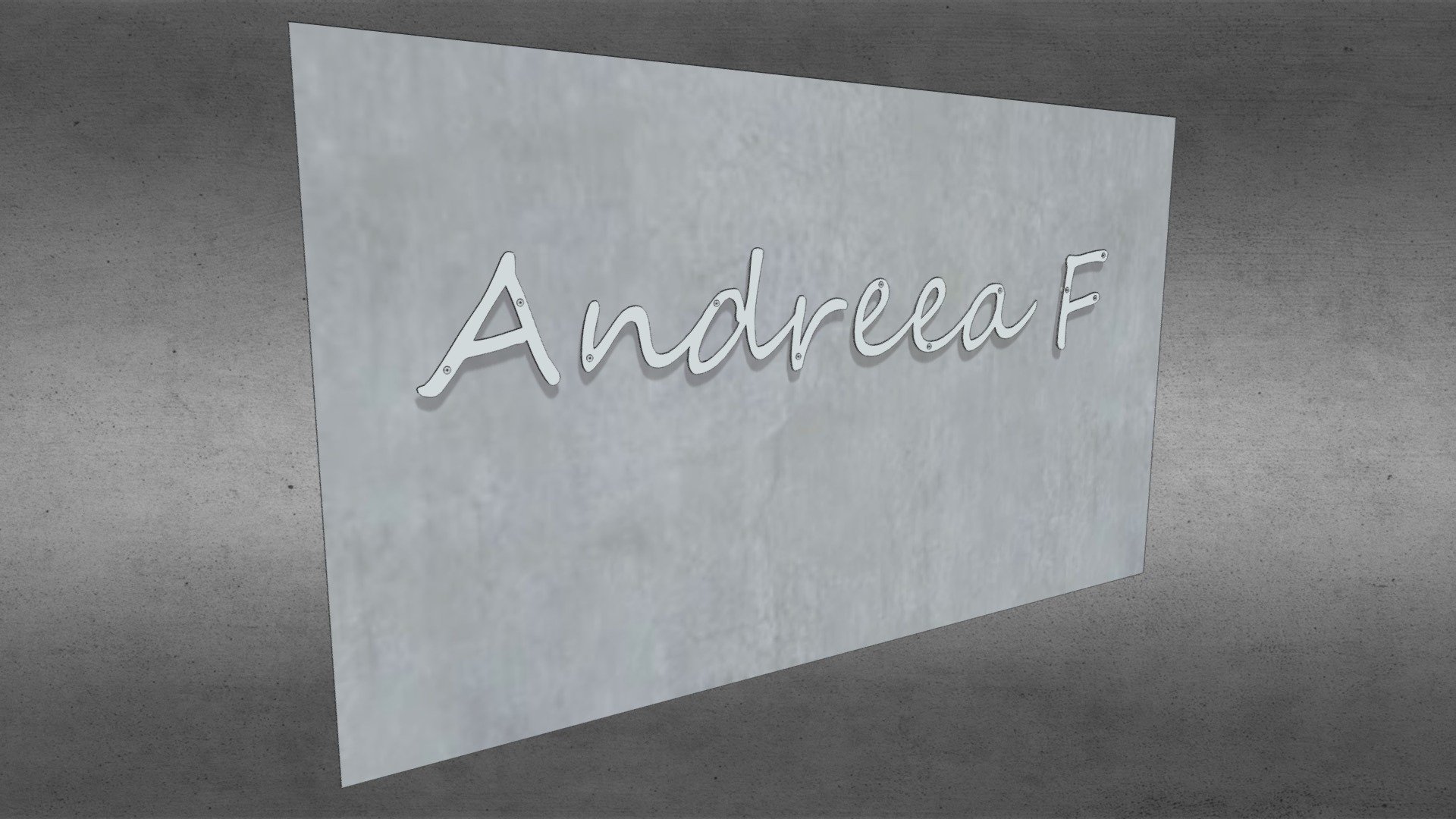 Text Andreea F - Download Free 3D model by Naidar - InoxArt ...