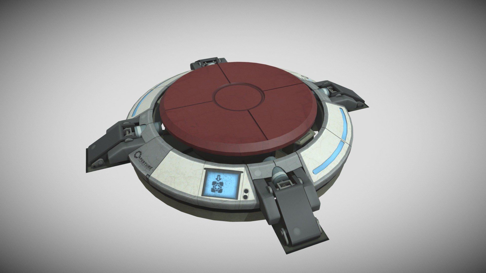 Portal 2 Super Colliding Super Button - Download Free 3D model by ...