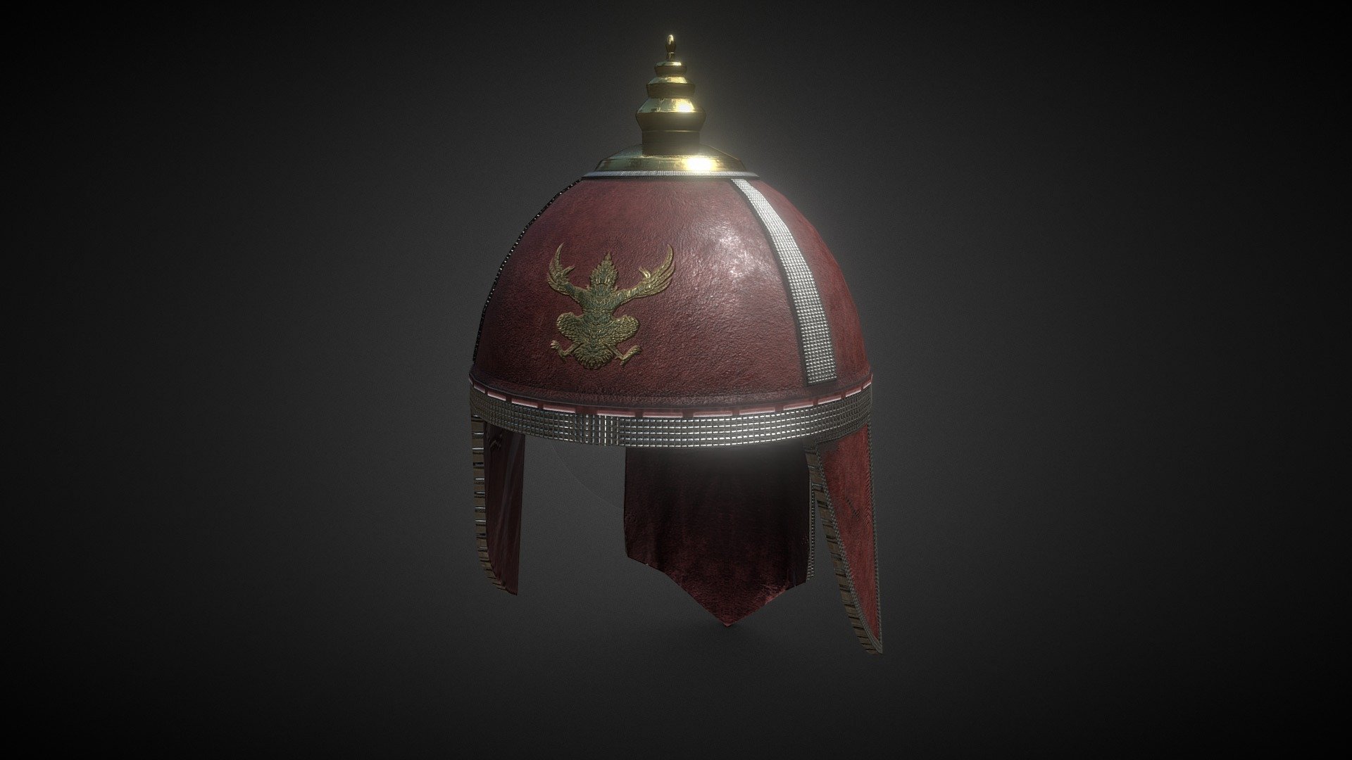Ayutthaya Warrior Royal Helmet - Buy Royalty Free 3D model by Nanorox ...
