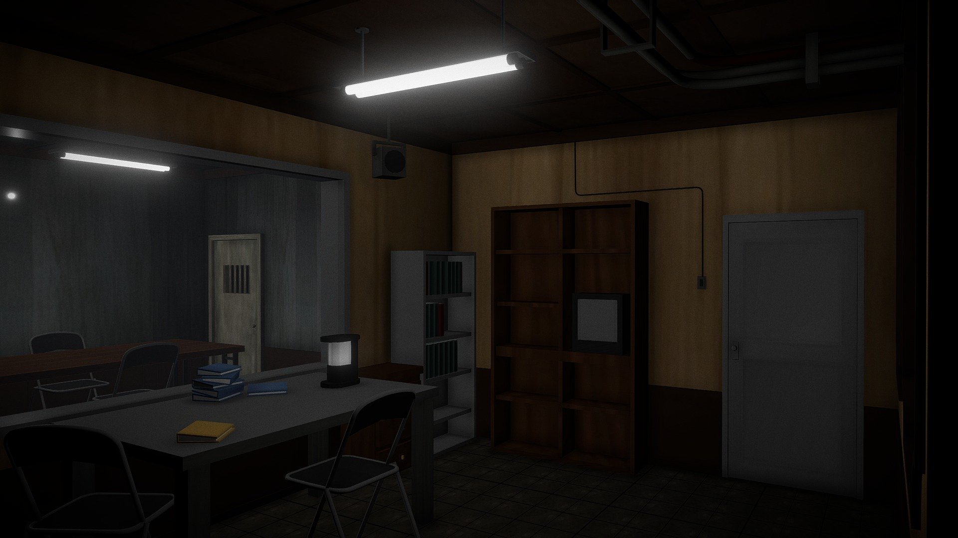Observation & Interrogation Room - 3D model by Biohazard Rooms ...