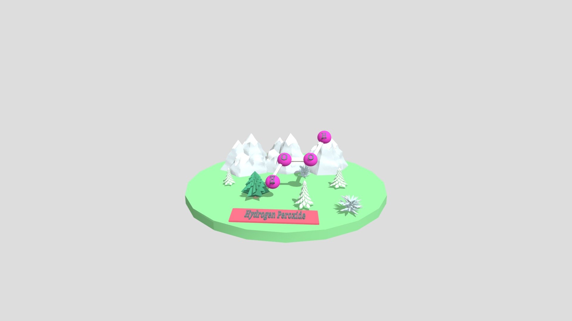 Hydrogen Peroxide - 3D model by 23miles.d [ed46e14] - Sketchfab