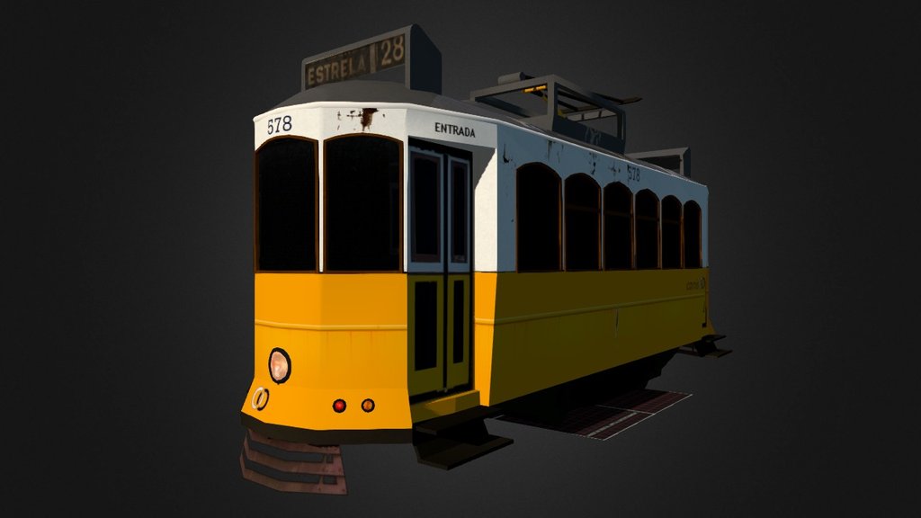 Lisbon Tram 28. - 3D model by Yannick OdB (@odbyannick) [ed48a35 ...