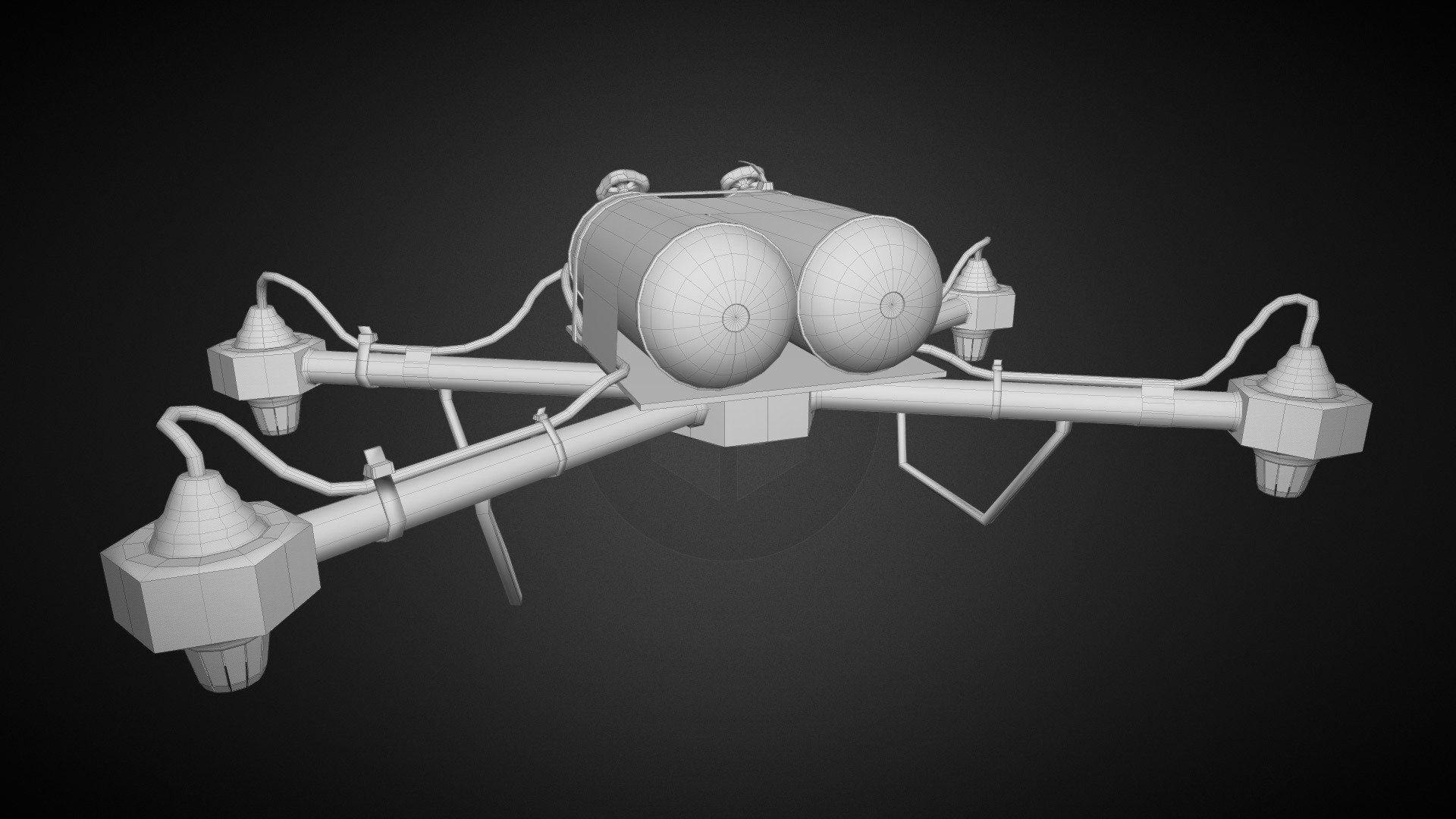 Drone (WIP) - 3D model by shpeich [ed494bf] - Sketchfab