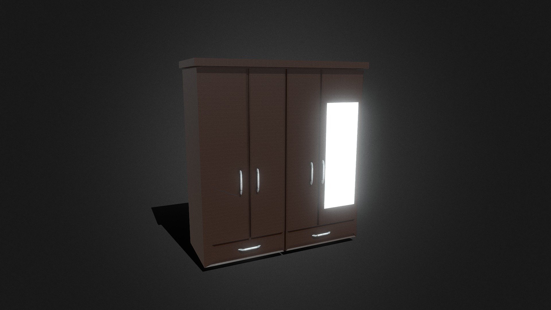 wardrobe - Download Free 3D model by athar_faz [ed49f79] - Sketchfab