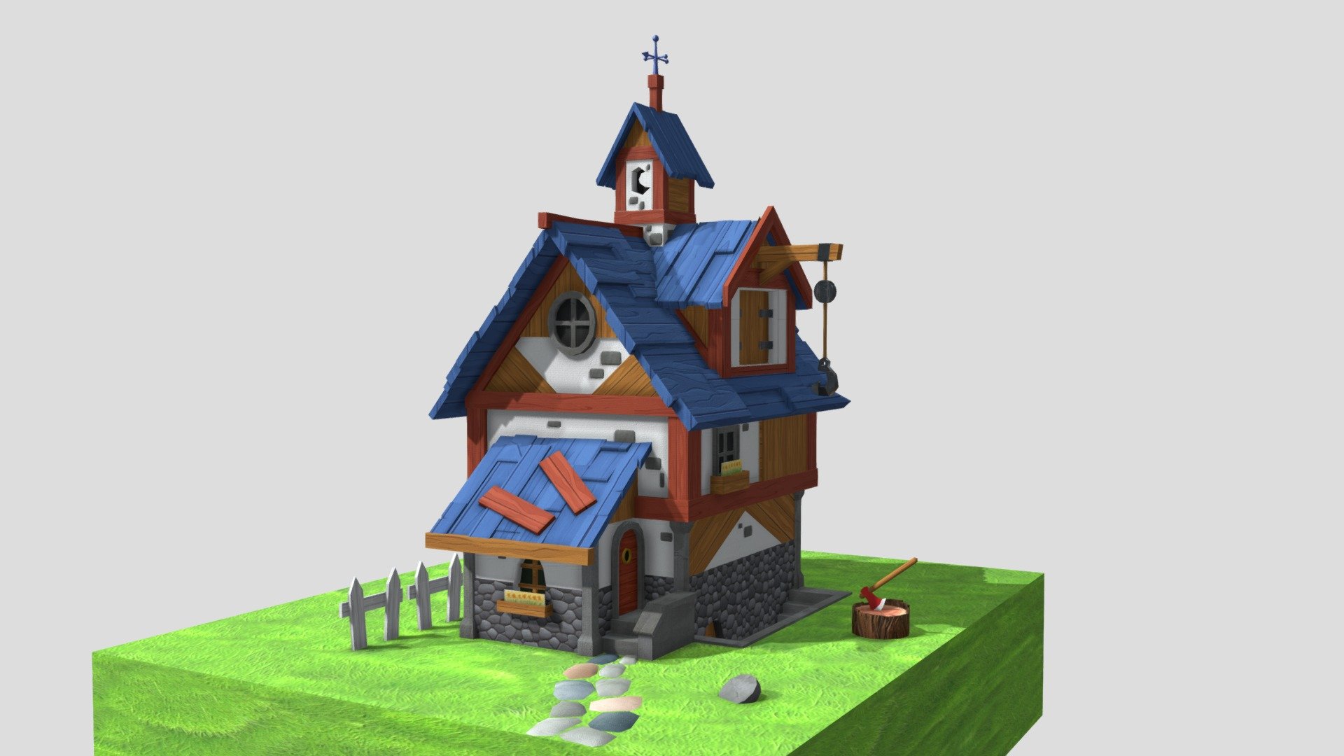 Project1 Funky House - Download Free 3D model by Luichy13 [ed4a67d ...