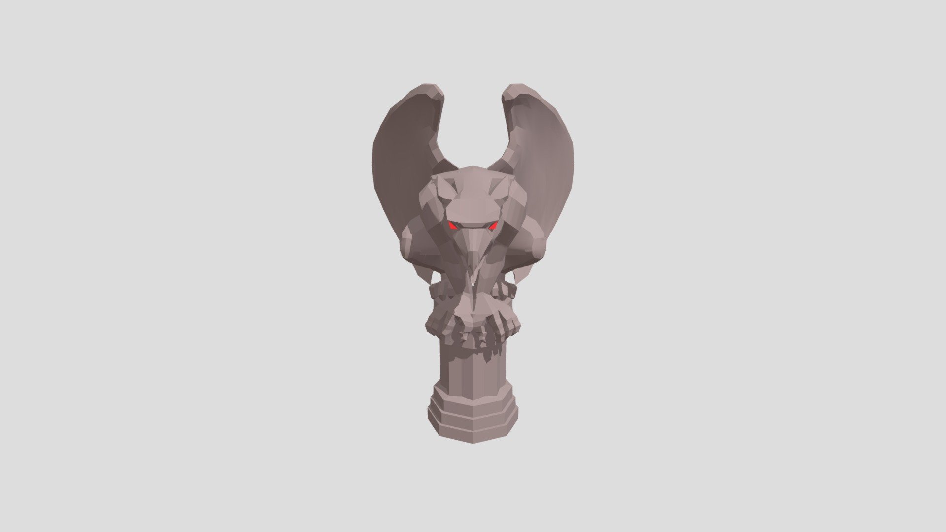 Low Poly Gargoyle - 3D model by bluebellowl [ed4bdcf] - Sketchfab