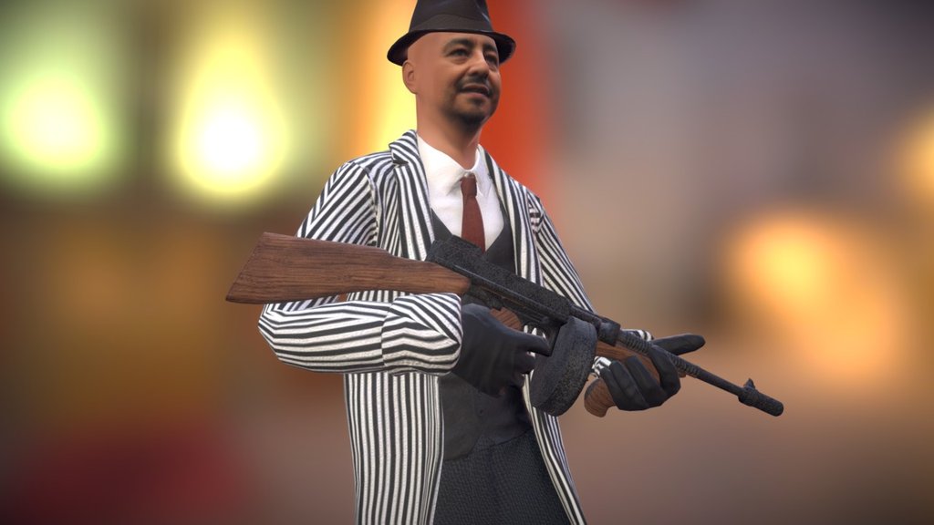 1920's Gangster - 3D model by Wolf3D (@wolfprint3d) [ed4c271] - Sketchfab