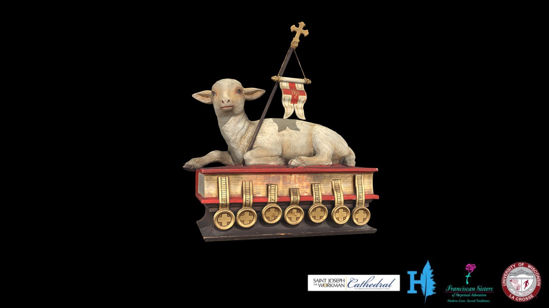 Paschal Lamb Statue from the E. Hackner Co. - 3D model by La Crosse ...
