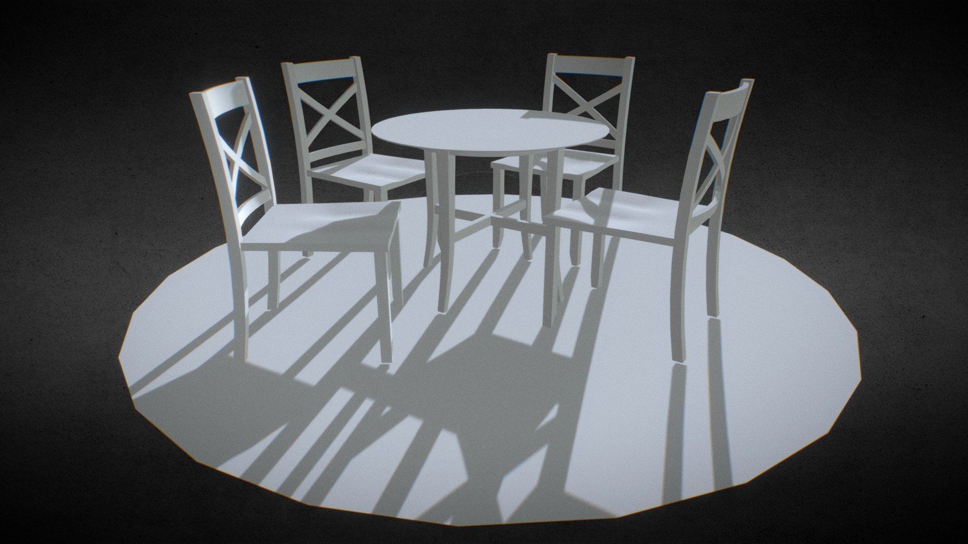 Table With Chairs - Download Free 3D model by Brianna.g [ed4da8f ...