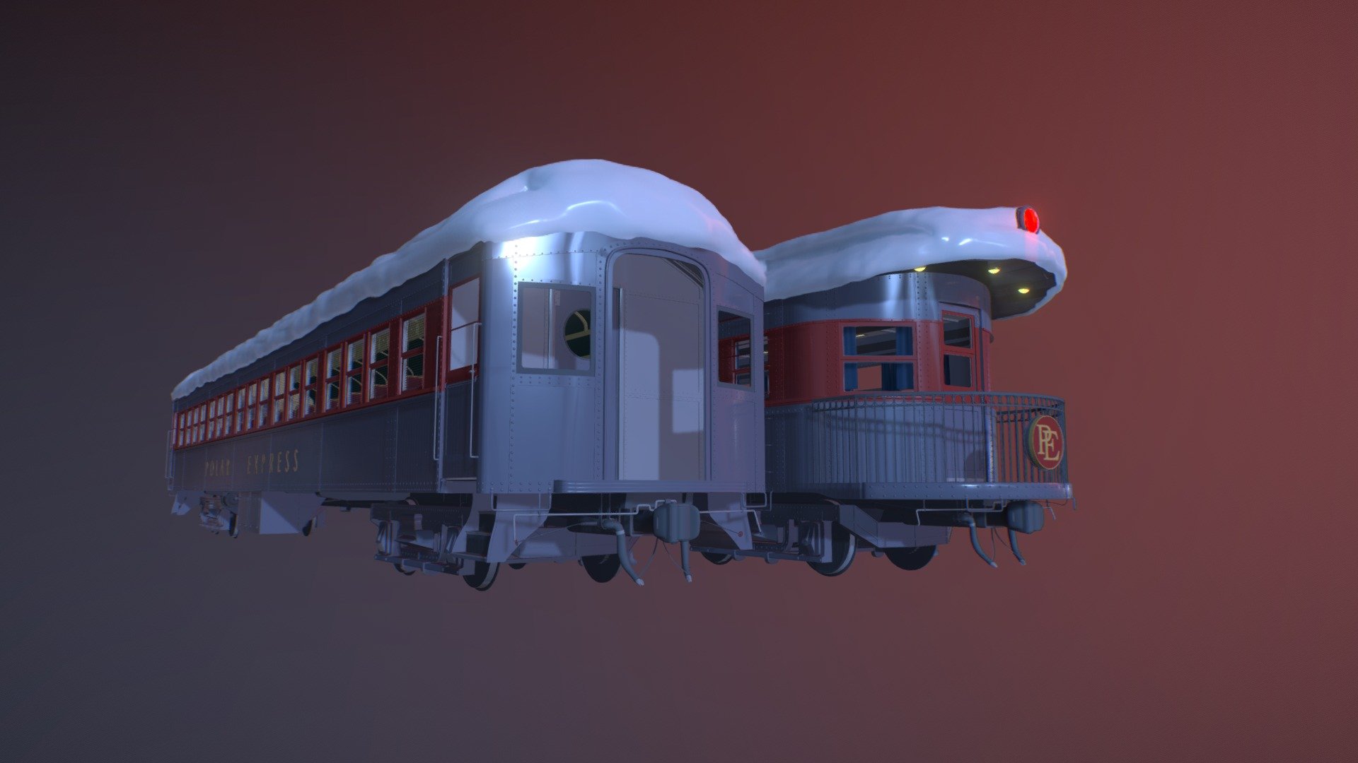 High-Detail Polar Express Coaches - 3D model by LuciusBelDoesArt ...