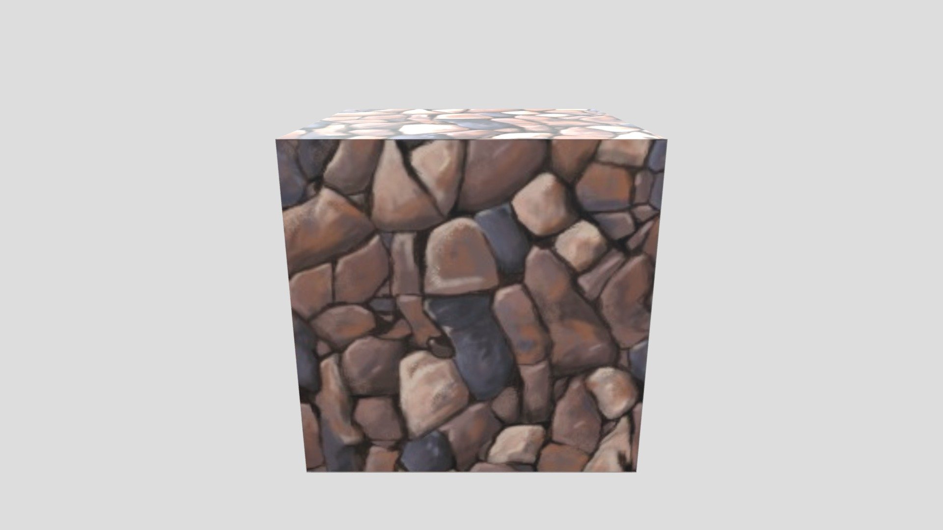 Stone Texture Painted Box - 3D model by ucheosoka [ed51f69] - Sketchfab
