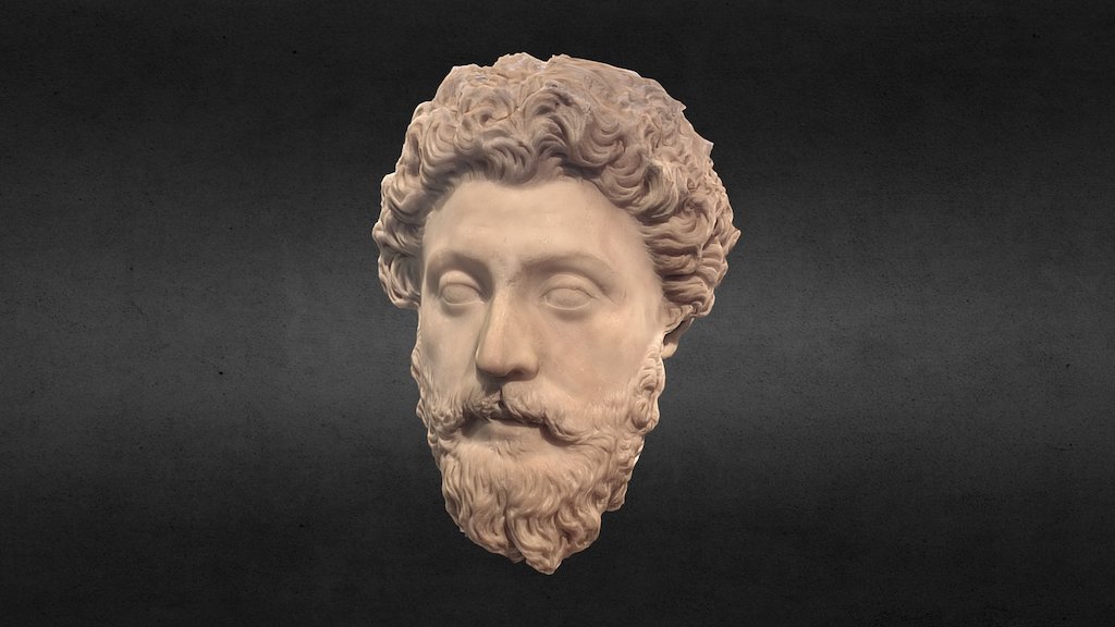 Portrait of the Emperor Marcus Aurelius - Download Free 3D model by ...