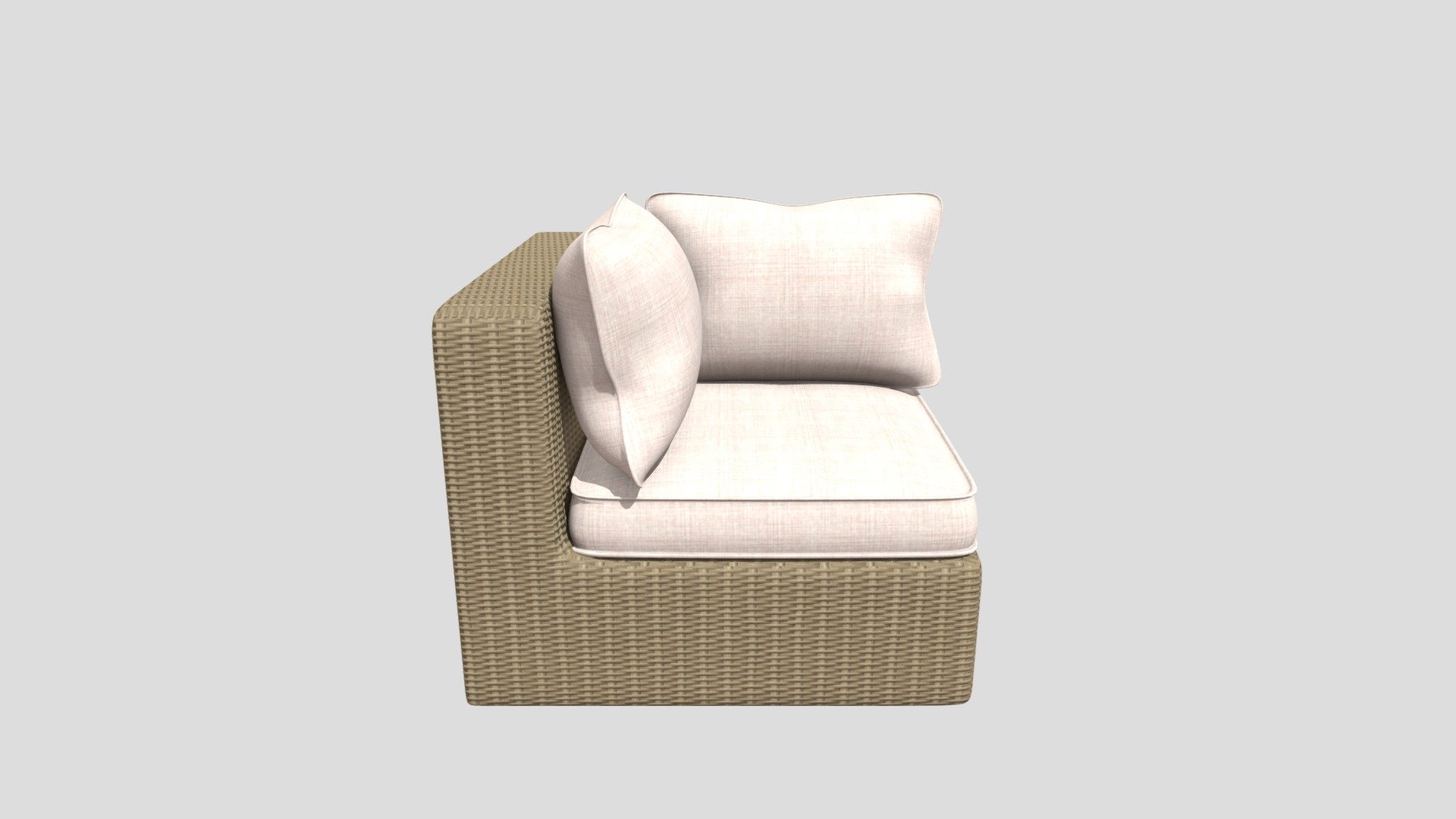 Santorini modular corner chair - Buy Royalty Free 3D model by ...