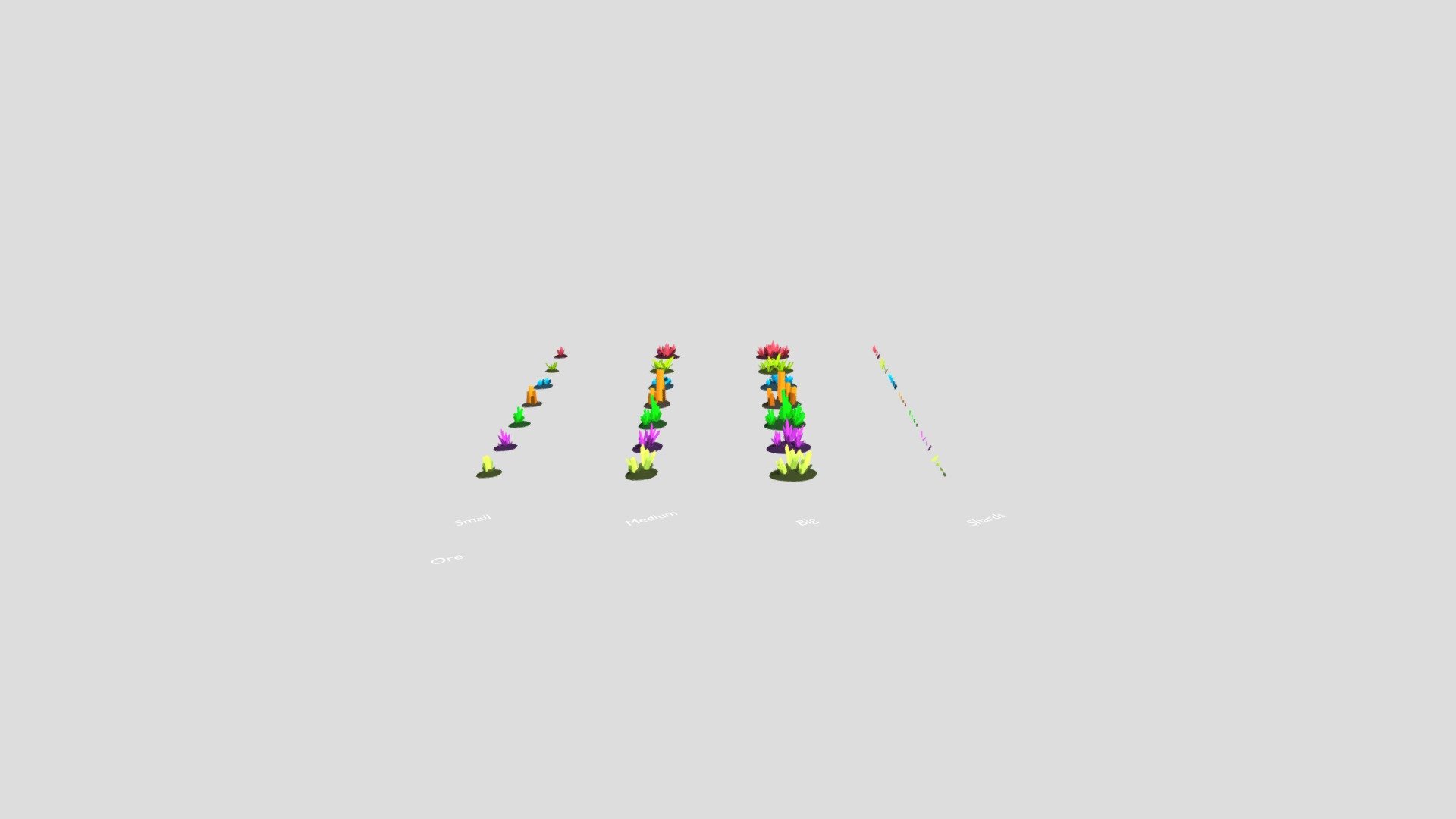 Gierki - SciFi LowPoly Fantasy Ore Pack - 3D model by Gierki Dev ...