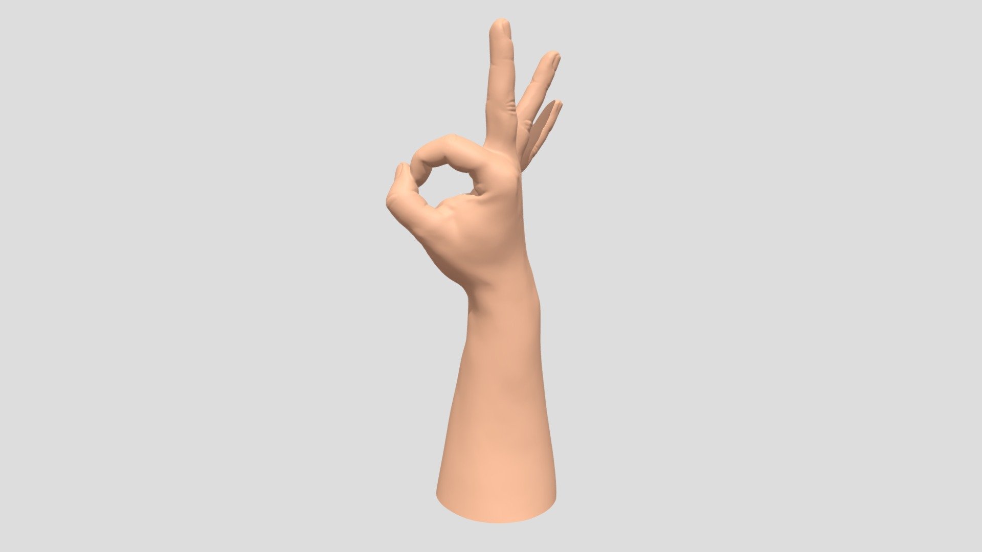 hand ok gesture - Buy Royalty Free 3D model by Sigi_2_0 (@sigi ...
