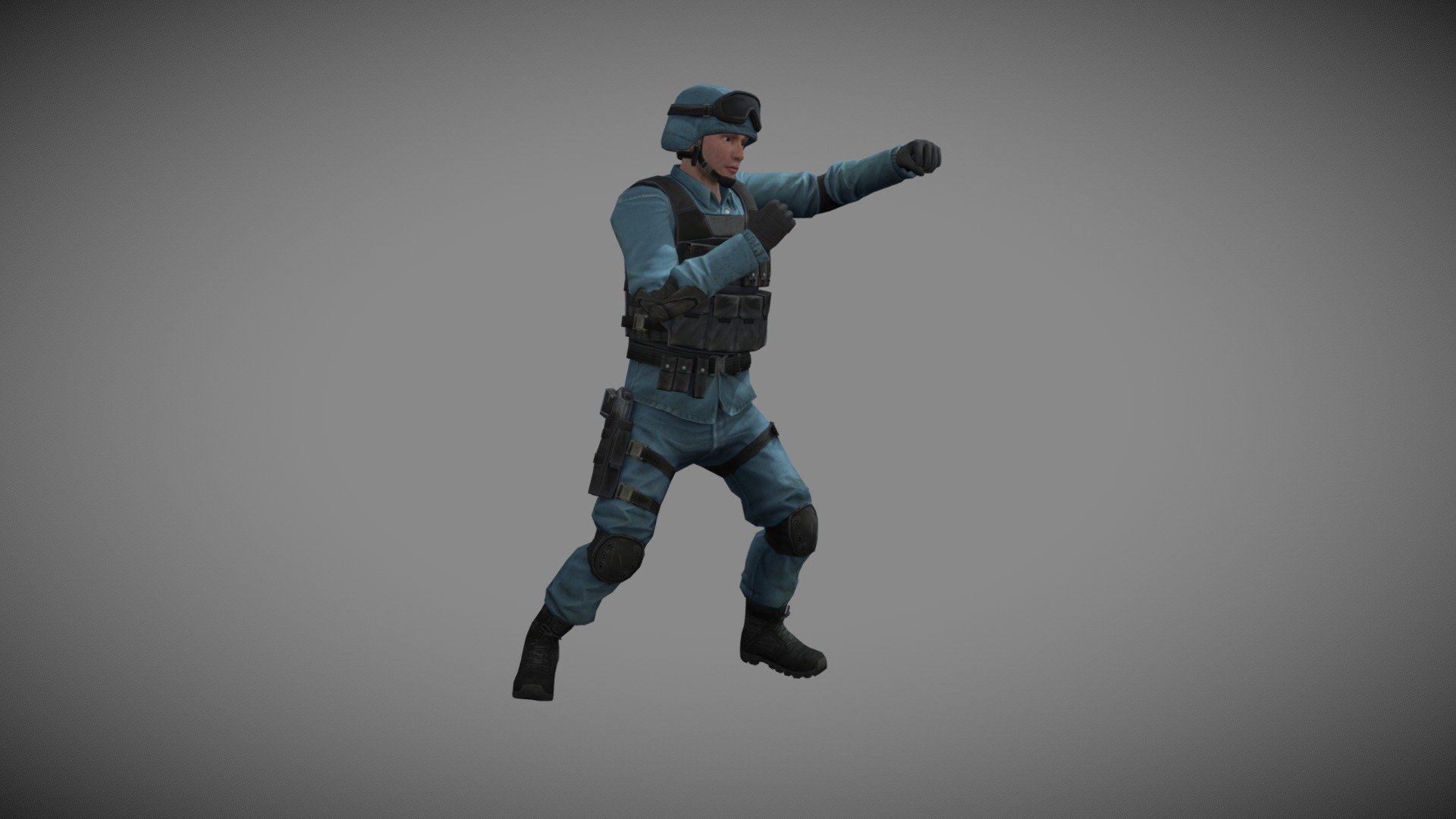 Soldier Throws Quad Punch - Fight Club - 3D model by LasquetiSpice ...