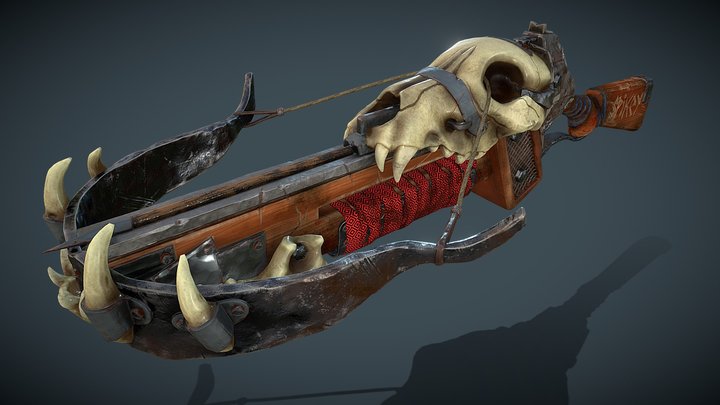 Crossbow-low-poly 3D models - Sketchfab
