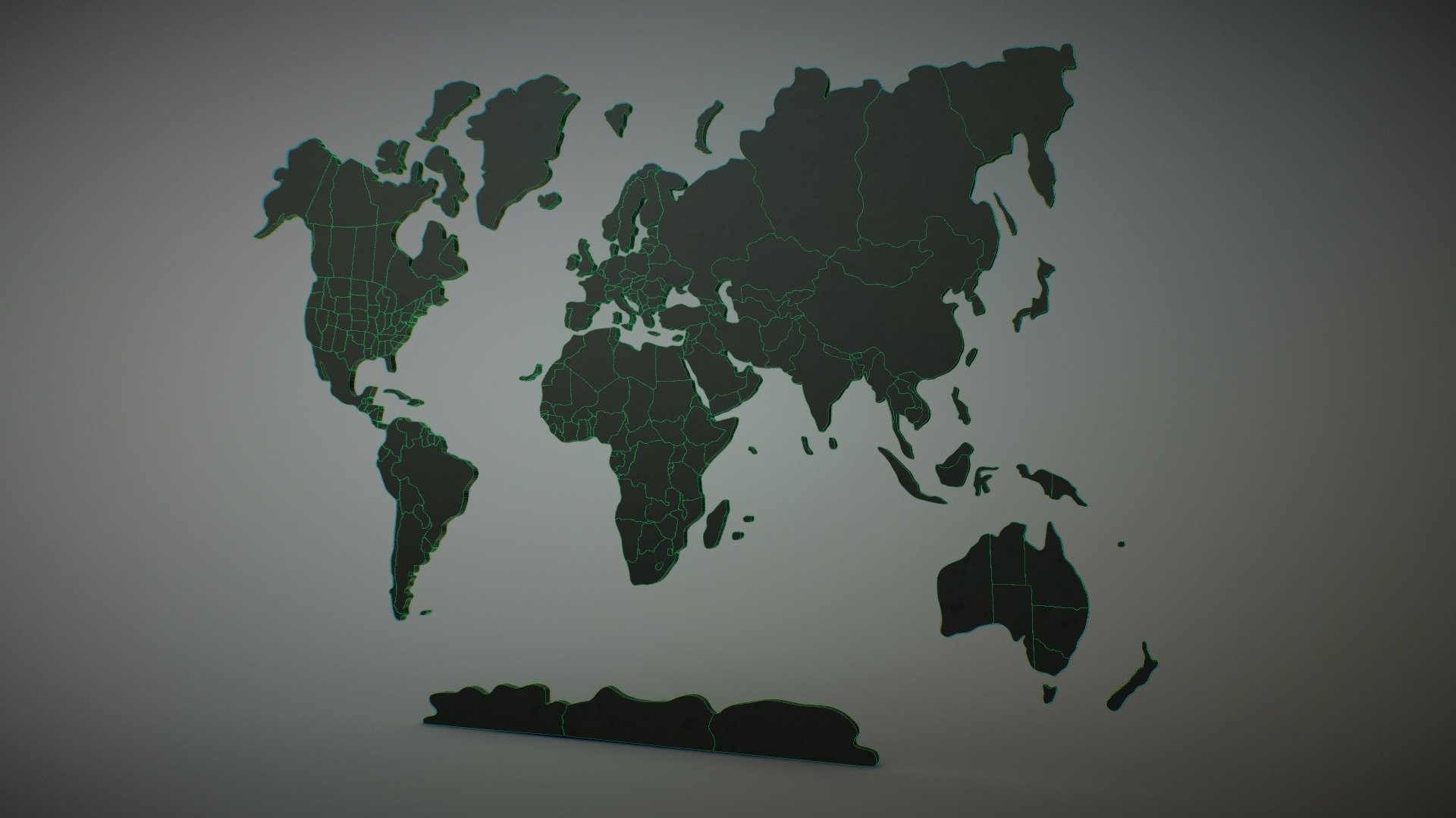 Full World Map Puzzle tiles - Buy Royalty Free 3D model by DeepDown ...