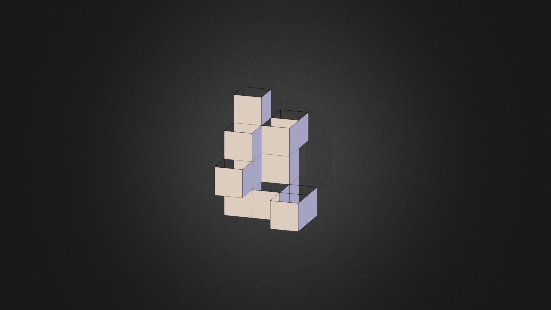 Floating Cube Qbank Figure G 3d Model By Dat Bootcamp Datbootcamp