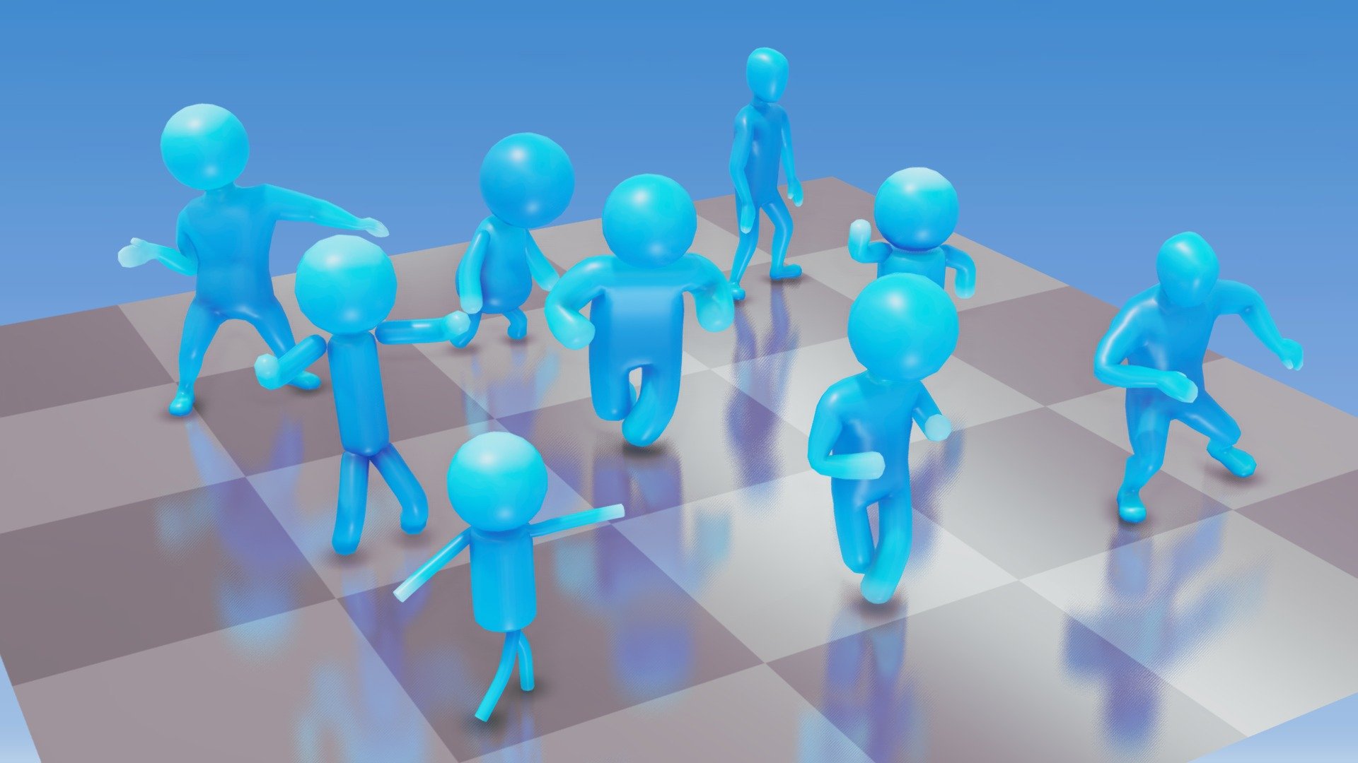 Stickmans - 3D model by warcool [ed5ecfd] - Sketchfab