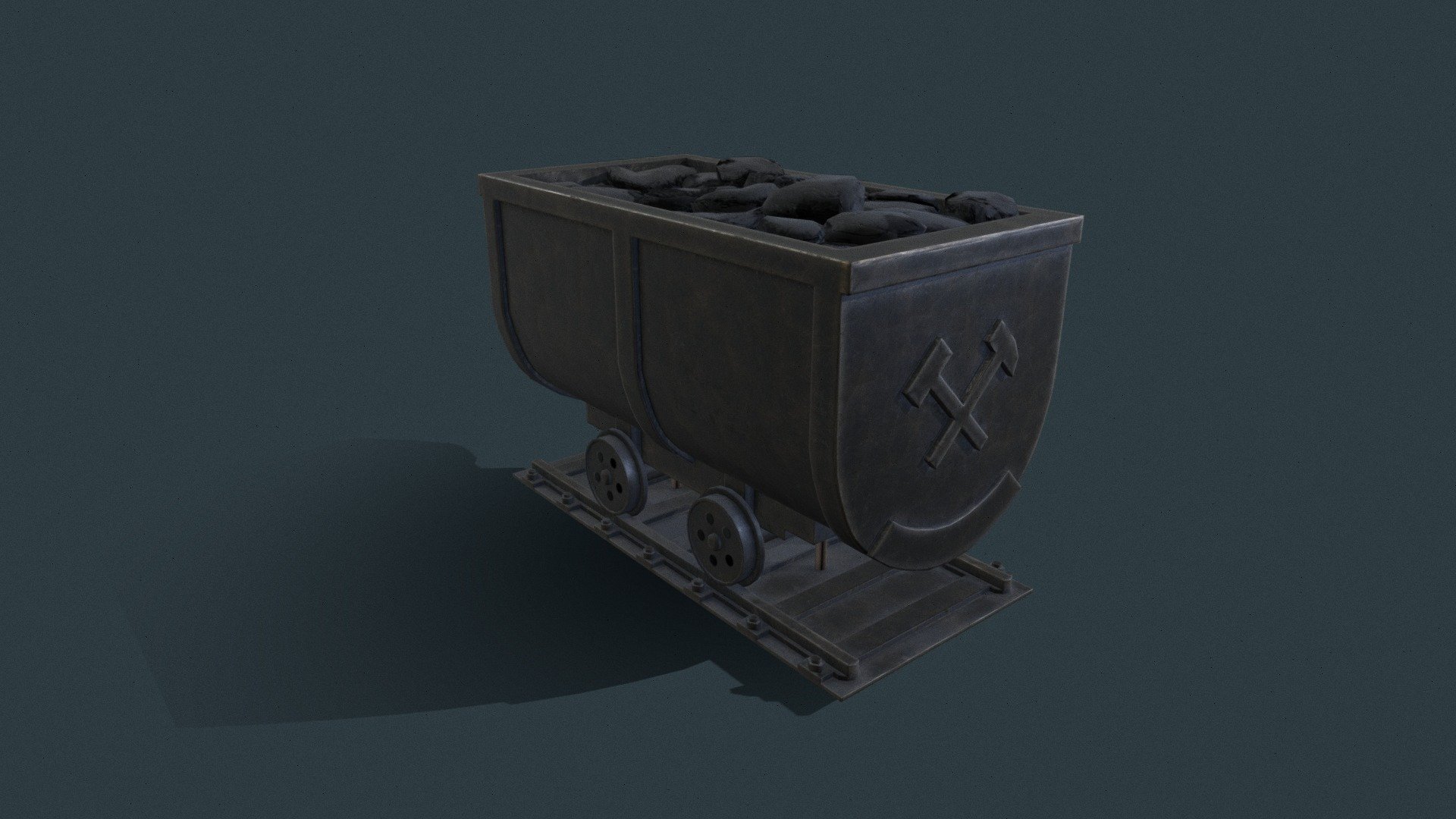 Mining cart - 3D model by Fregurn [ed6063e] - Sketchfab