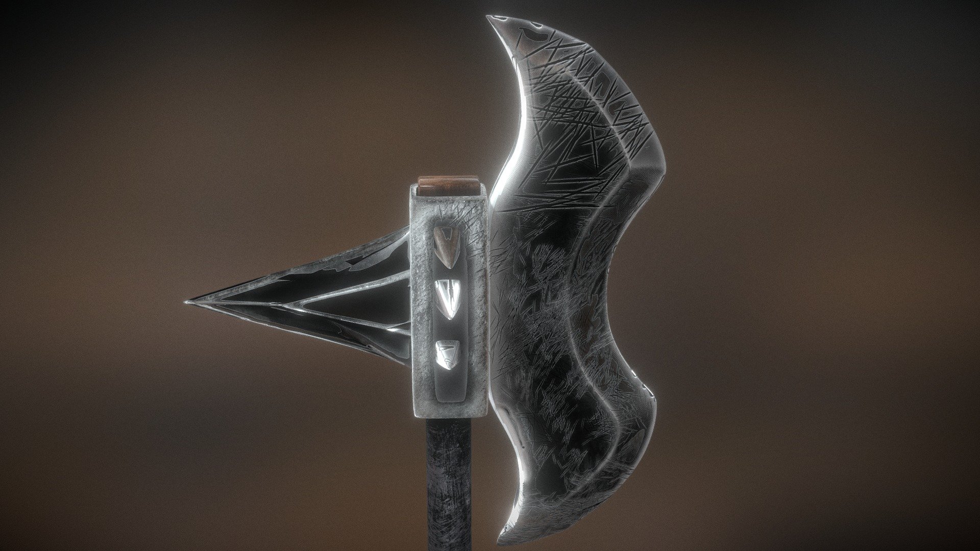 Two-Handed Axe "The Shadow Executor" - Buy Royalty Free 3D model by ...